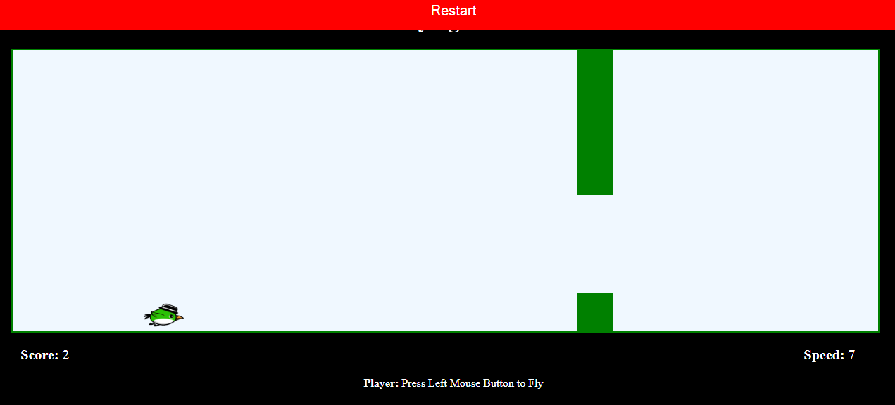 Simple Flying Bird Game in JavaScript Free Source Code | SourceCodester Simple Flying Bird Game in JavaScript Free Source Code | SourceCodester